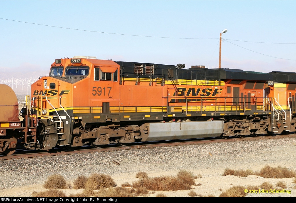 BNSF 5917 (ES44AC) at Mojave CA. 11/14/2017